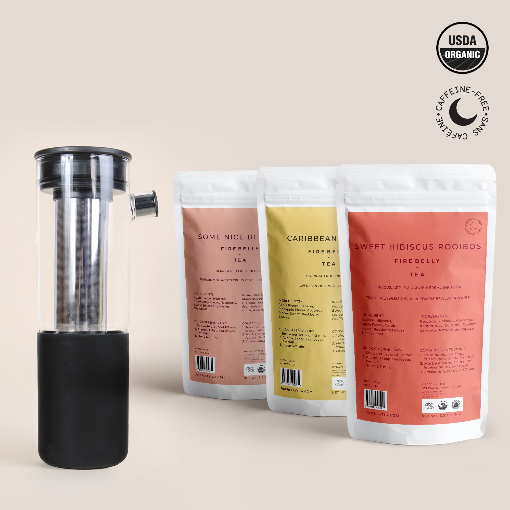 Iced Tea, Black, Green Loose leaf Cold Tea | Firebelly Tea