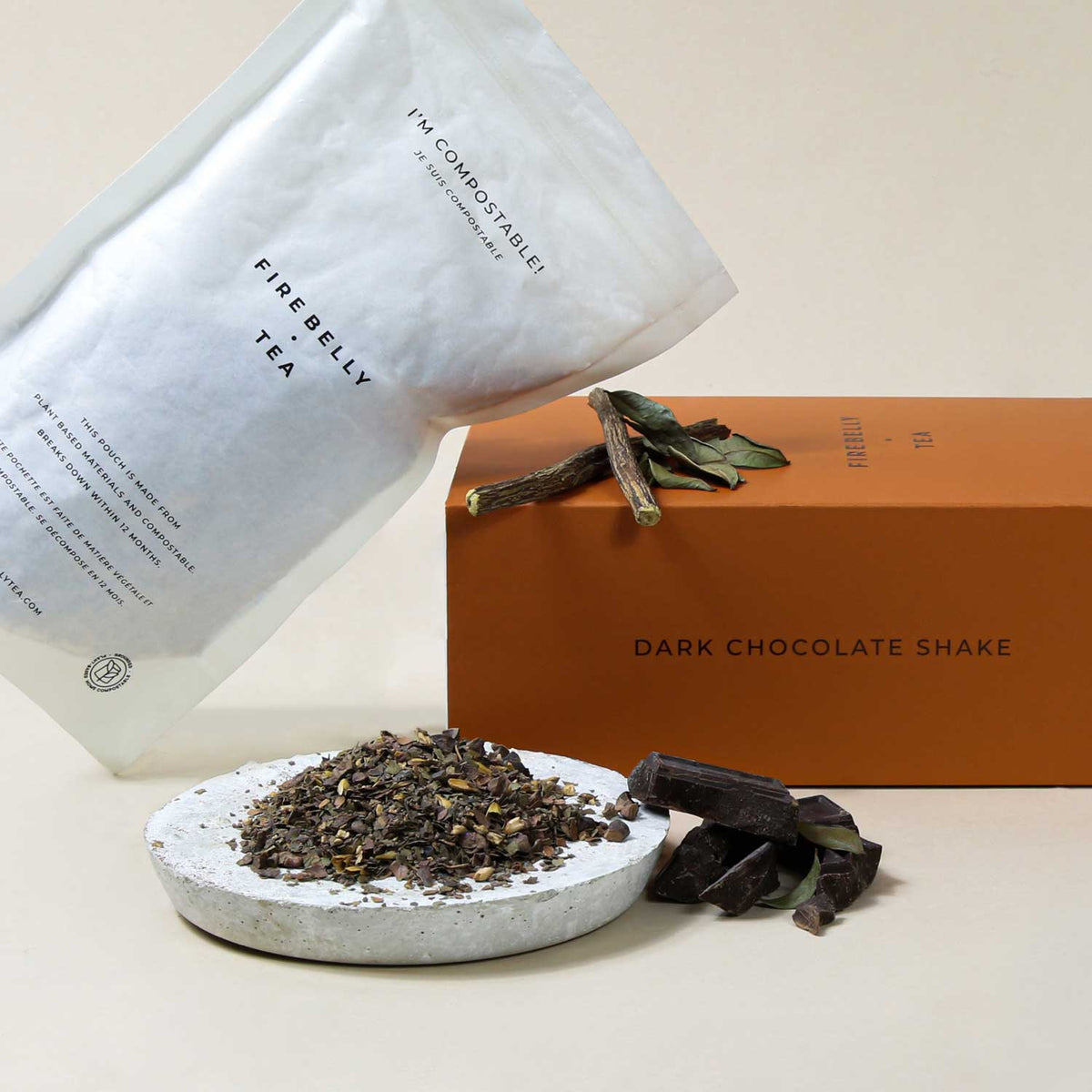 Organic Chocolate Herbal Tea | Caffeine-Free Loose Leaf Tea with Cocoa ...
